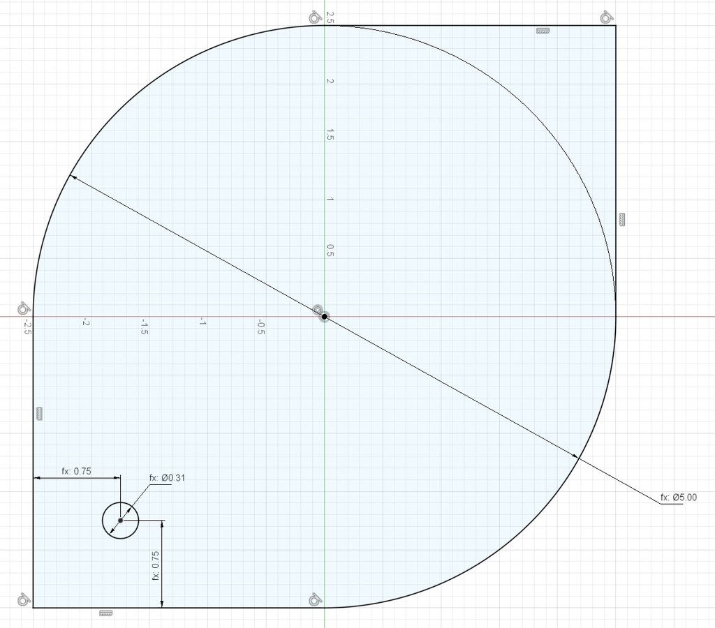 quilter's corner radius cutting guide (2.5in) by elementalvoid ...