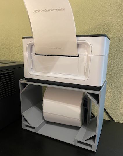 4x6 Label Printer Stand [for large label rolls] von Hijinksensue ...