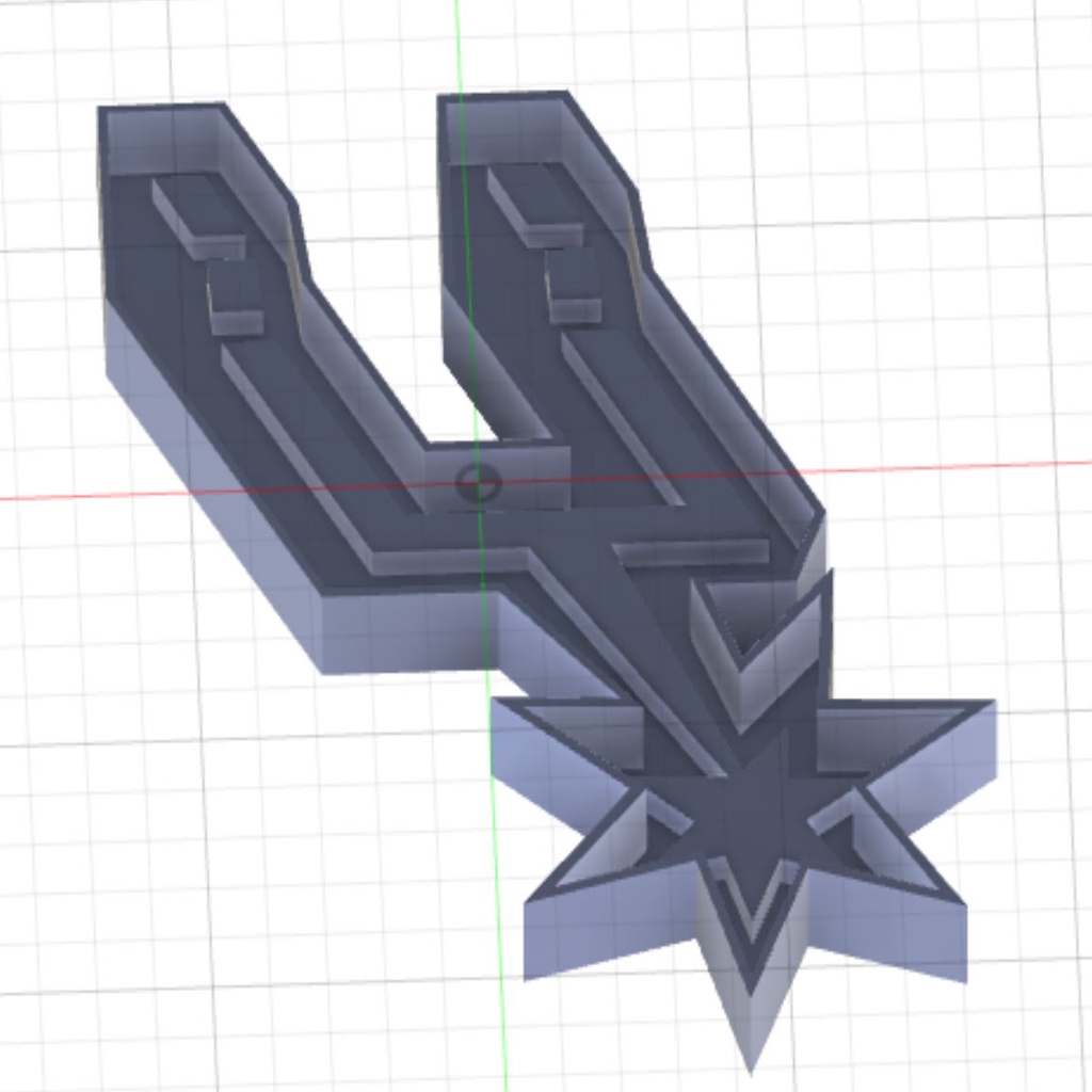 SA Spurs cookie cutter by Mupshot | Download free STL model ...