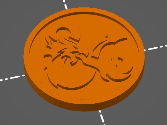 Dungeons and Dragons Coin by KarutaFox | Download free STL model ...
