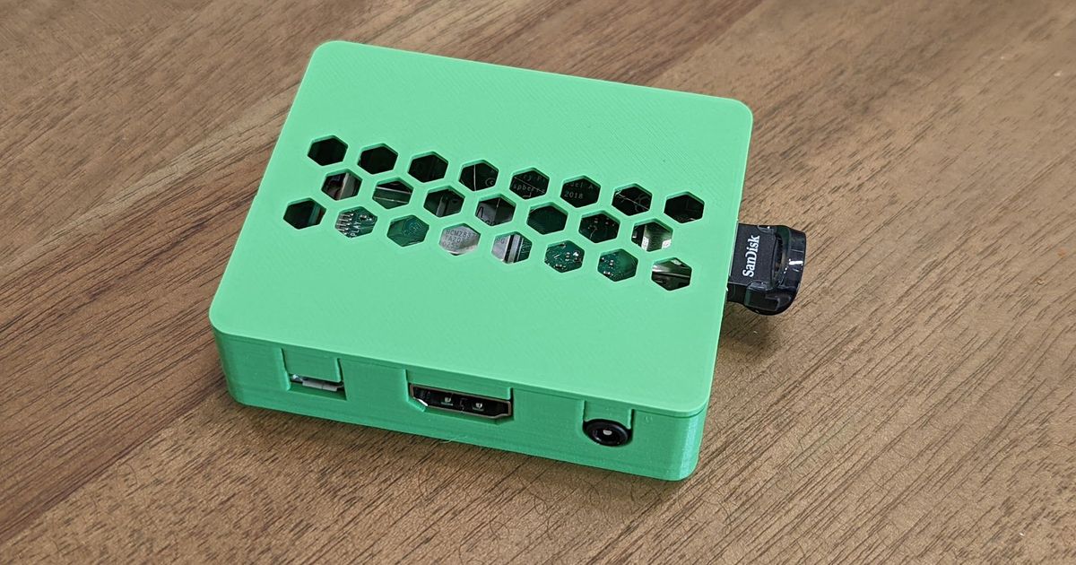 Raspberry Pi 3A+ Case (Snap Fit, No Supports, No Screws, Vent Holes) by ...