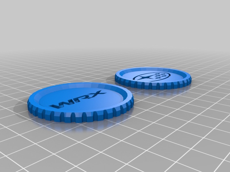 Subaru WRX medal/coin by Dingoboy | Download free STL model ...