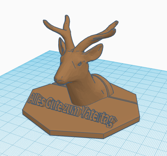 Vatertag Jäger Reh Fathers Day by Johination | Download free STL model ...