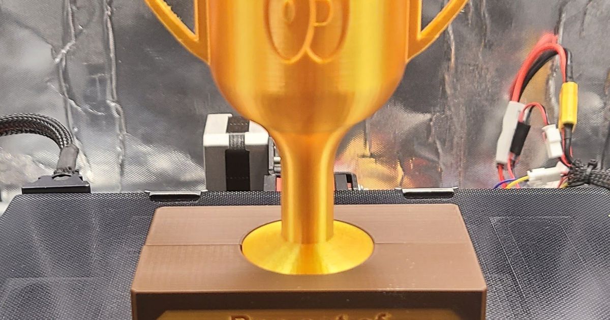 3D Printing Trophy: Ran Out of Filament by Amos491 | Download free STL ...