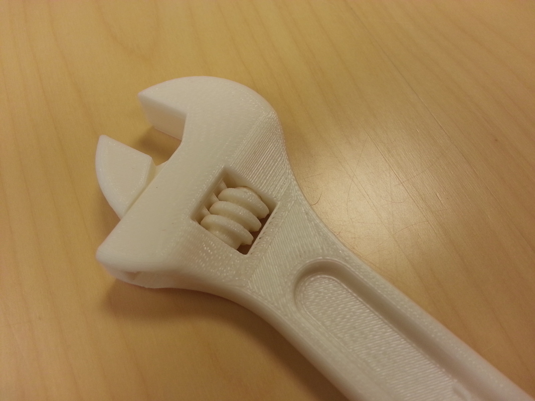 Fully assembled 3D printable wrench by DanielNoree | Download free STL ...