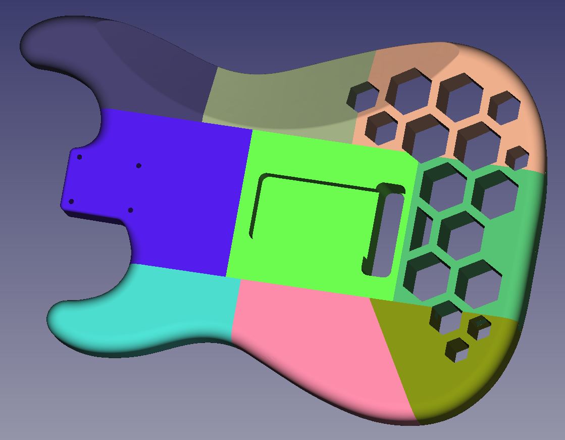 Stratocaster Style Hexagon Guitar Body by Toaster_117 | Download free ...