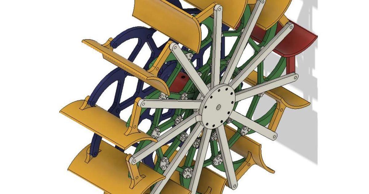 Feathering Paddlewheel by Skalski | Download free STL model ...