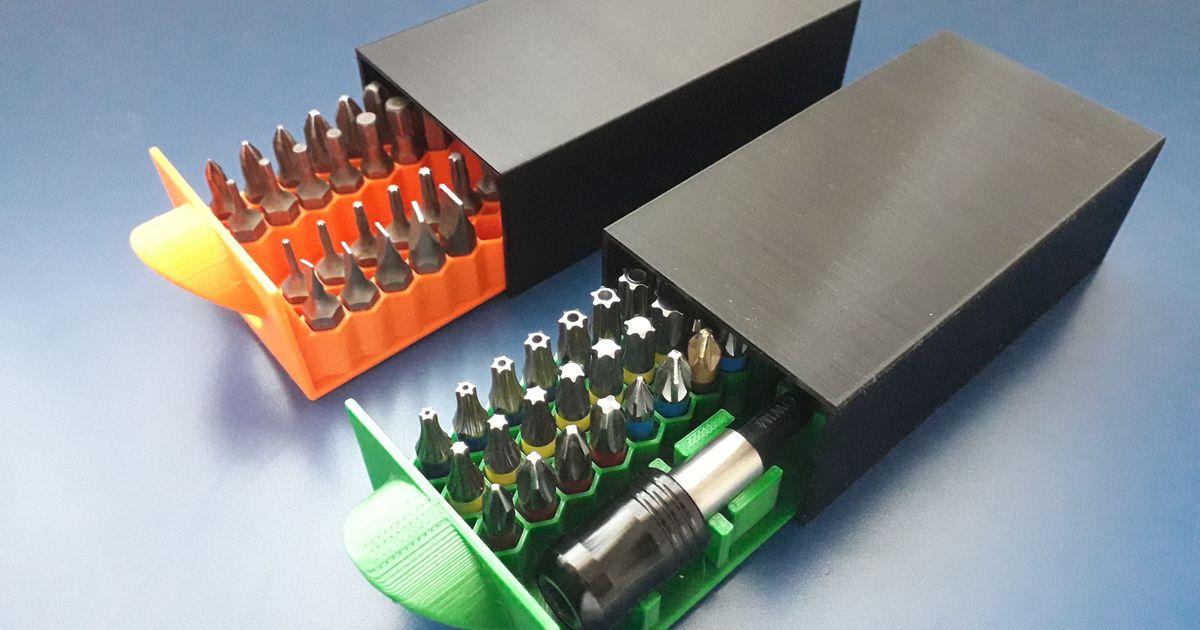Hex bit storage box by SD product | Download free STL model ...