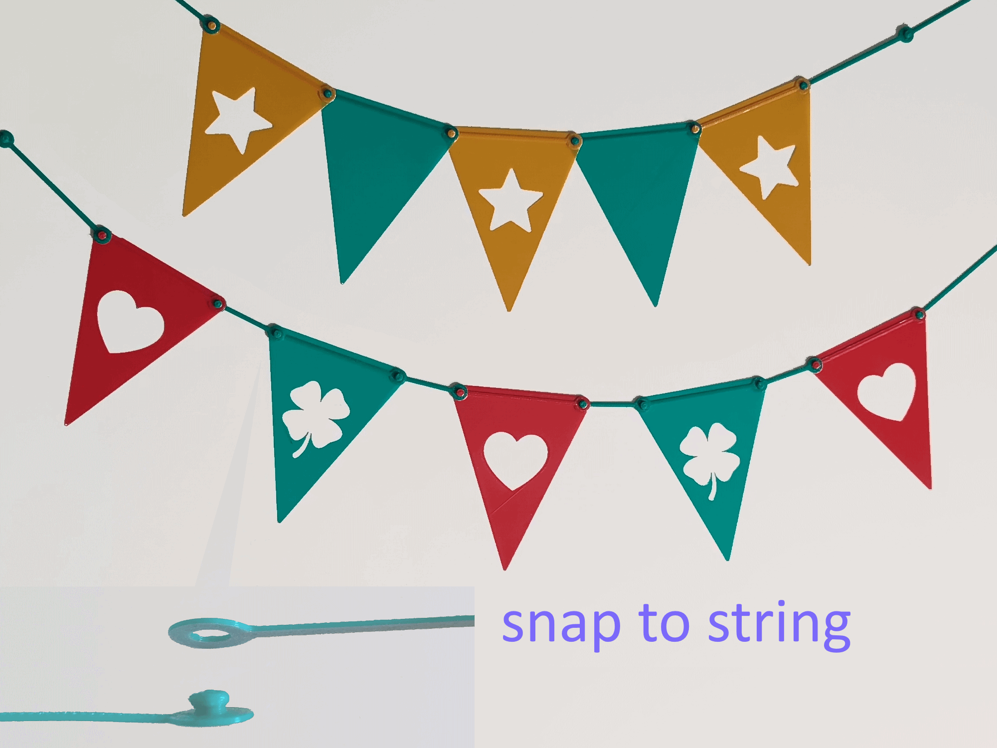 Party Flags by Quin | Download free STL model | Printables.com