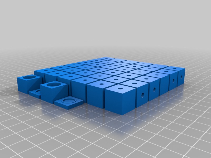 Snake Cube Puzzle Large 4x4 or Small 3x3 by ukwebb | Download free STL ...