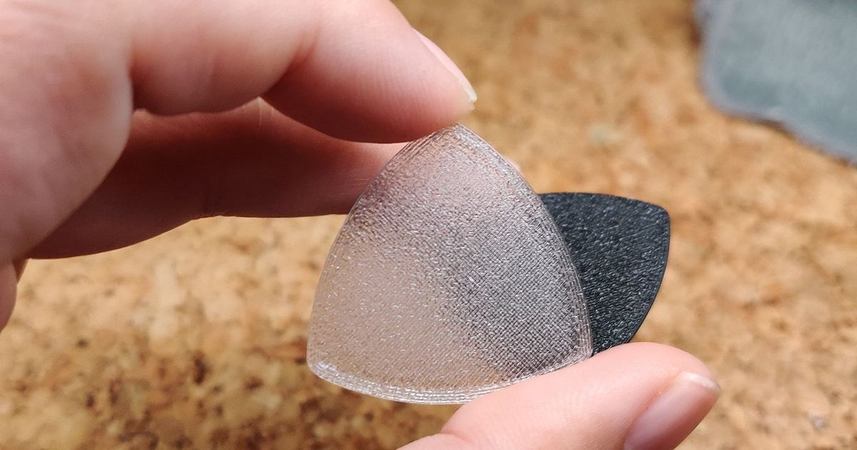 Triangle Guitar Pick 0.8mm by FunFunBoy | Download free STL model ...