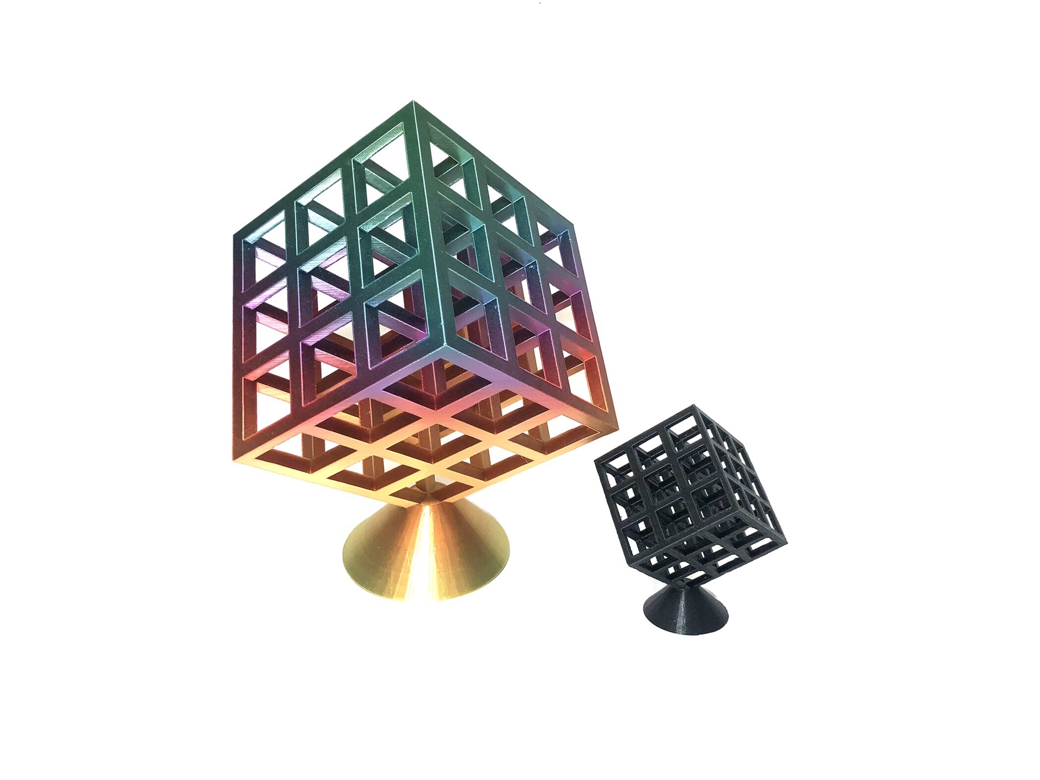 Infinity Cube With Base (no supports) by LinkDesigns | Download free ...