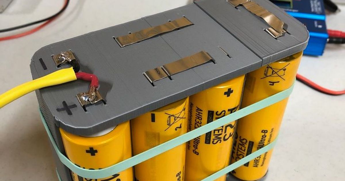 8-cell battery pack housing for 32113 cell size (A123 LiFePO4) by ...