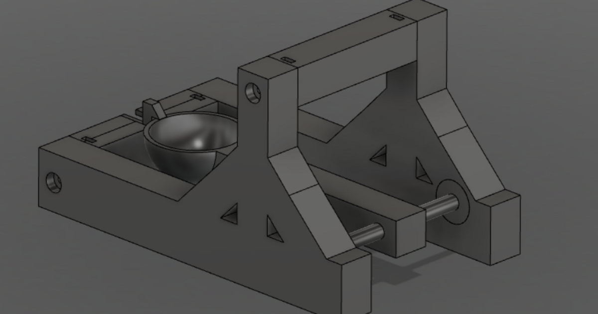 Desktop Catapult by Hueby | Download free STL model | Printables.com