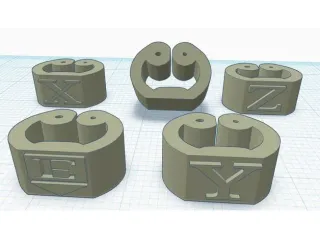 Cable Labels X Y Z by Printer Fun-UK | Download free STL model ...
