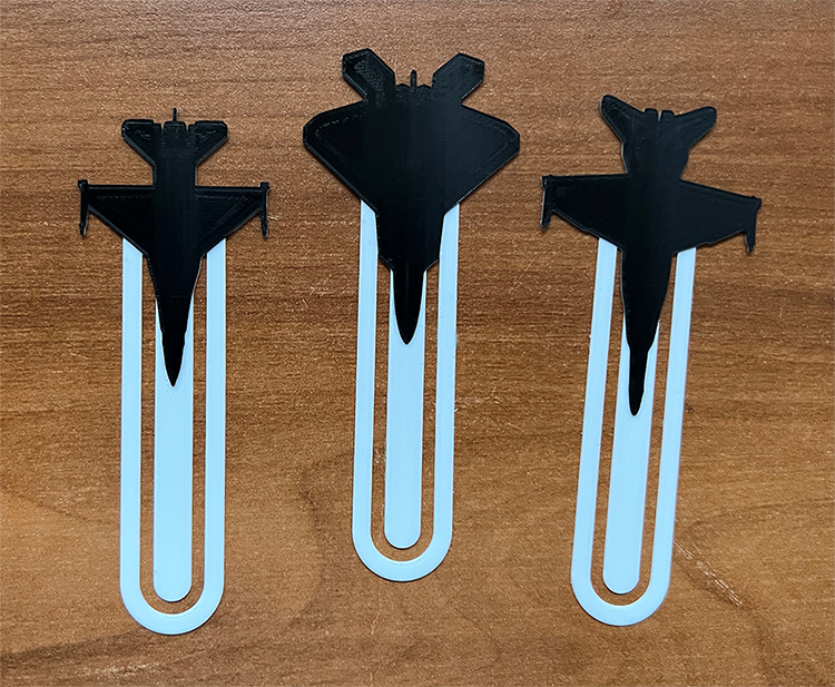 Fighter Jet Bookmarks by ironfan72 | Download free STL model ...