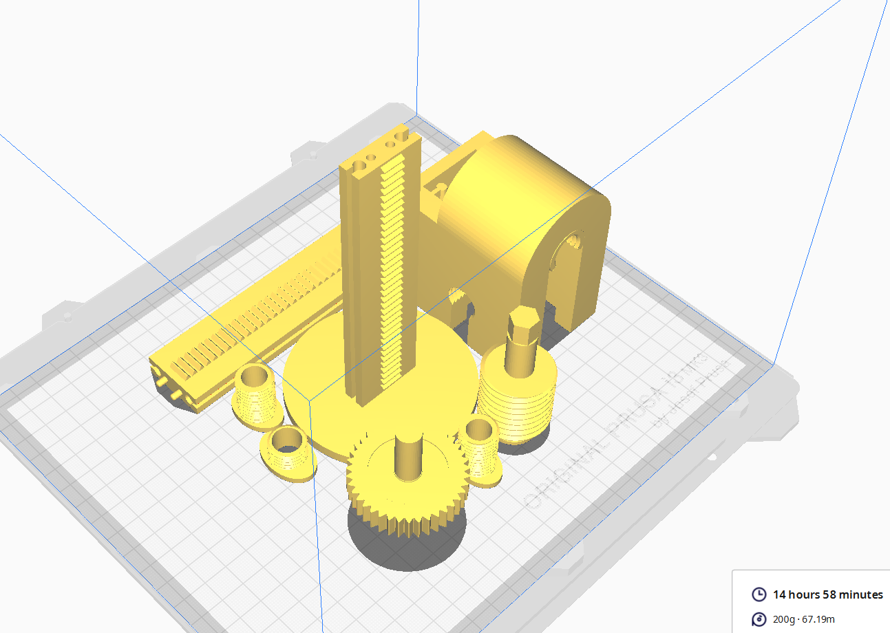 Adjustable table Elevating gear system by dantheman714 | Download free ...