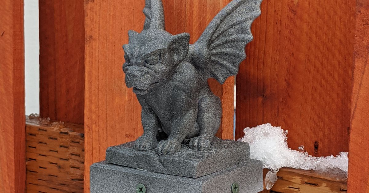 Gargoyle Fence Post Toppers by Levi Sitts | Download free STL model ...