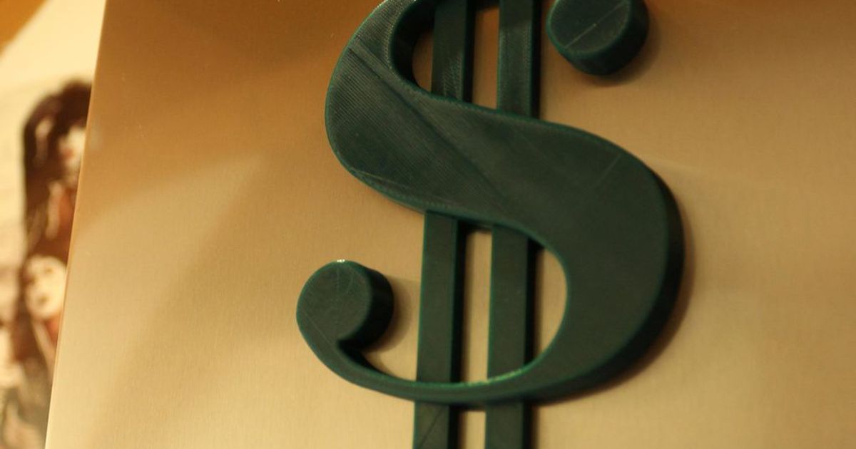 Fridge Magnet - Dollar Sign by Jacks Filament.com | Download free STL ...