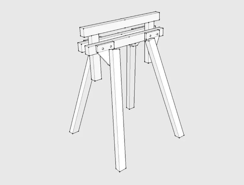 Adabtable Trestle Brackets by DonLon | Download free STL model ...