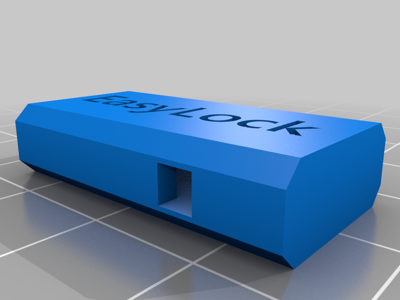Simple lock keychain (EasyLock) by MatejTech | Download free STL model ...