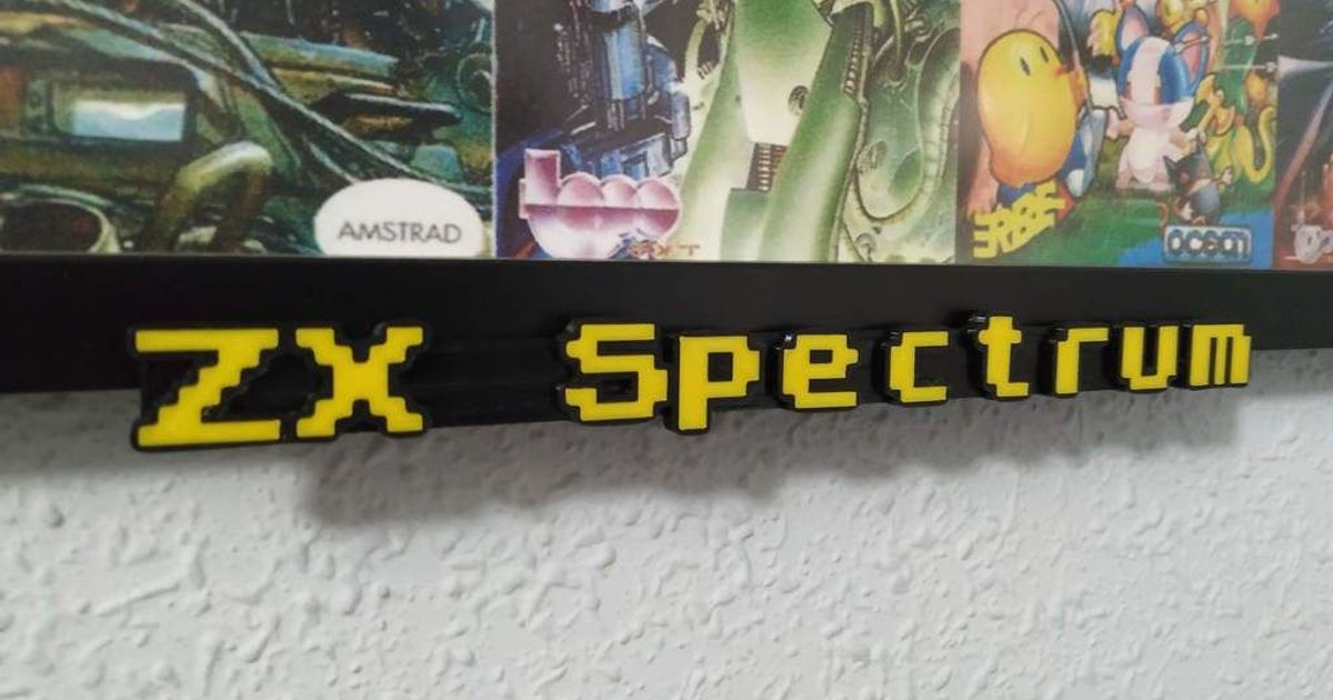 ZX Spectrum Logo Letters by 3DRK2 | Download free STL model ...