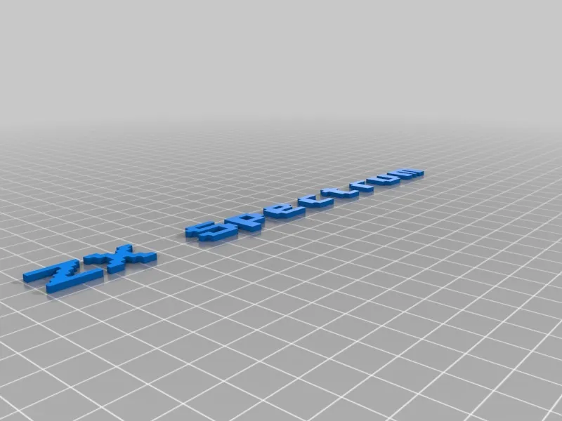ZX Spectrum Logo Letters by 3DRK2 | Download free STL model ...