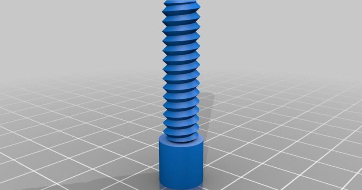 8mm x 30 x 10 Threaded Rod by FishGee | Download free STL model ...