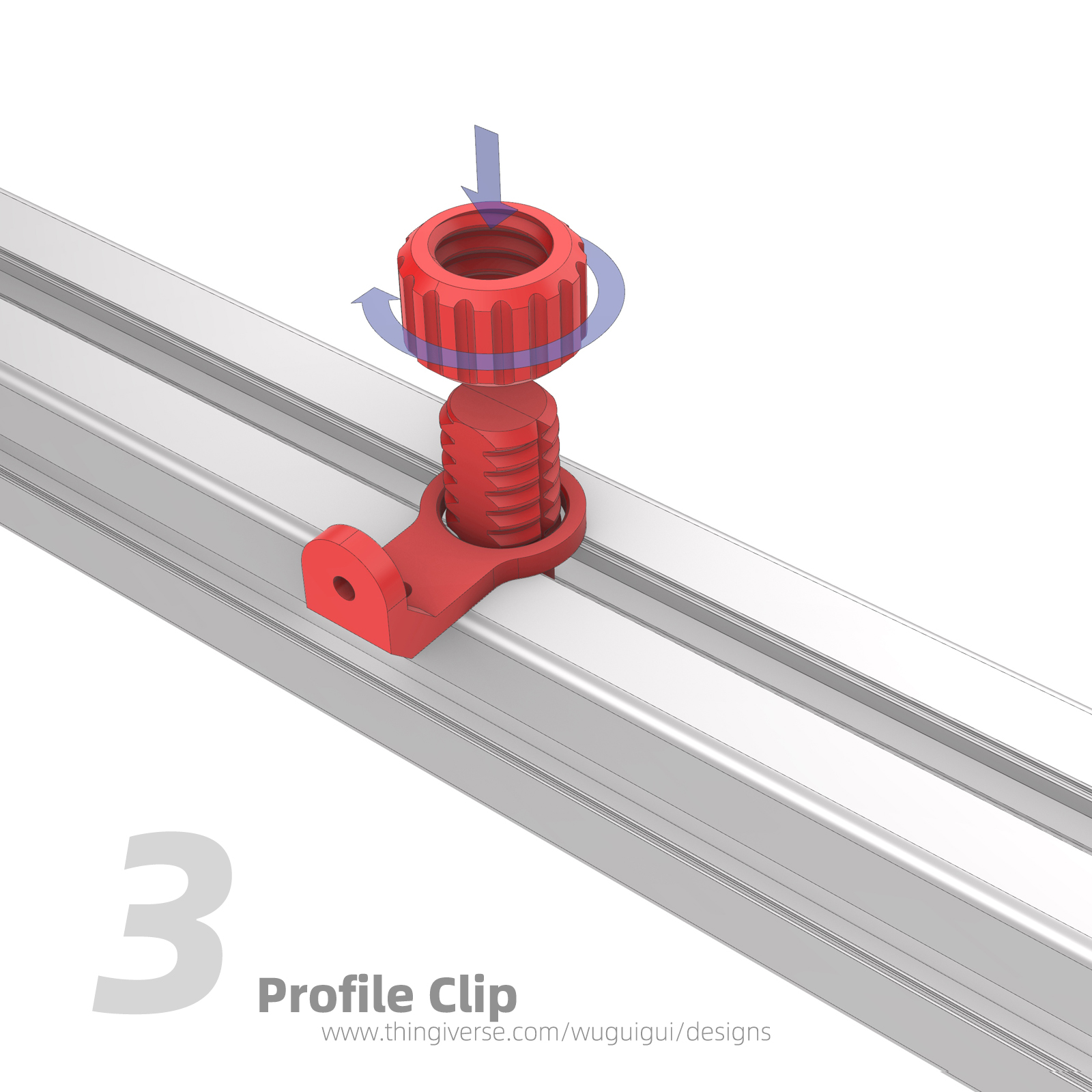 Profile Clip by wuguigui | Download free STL model | Printables.com