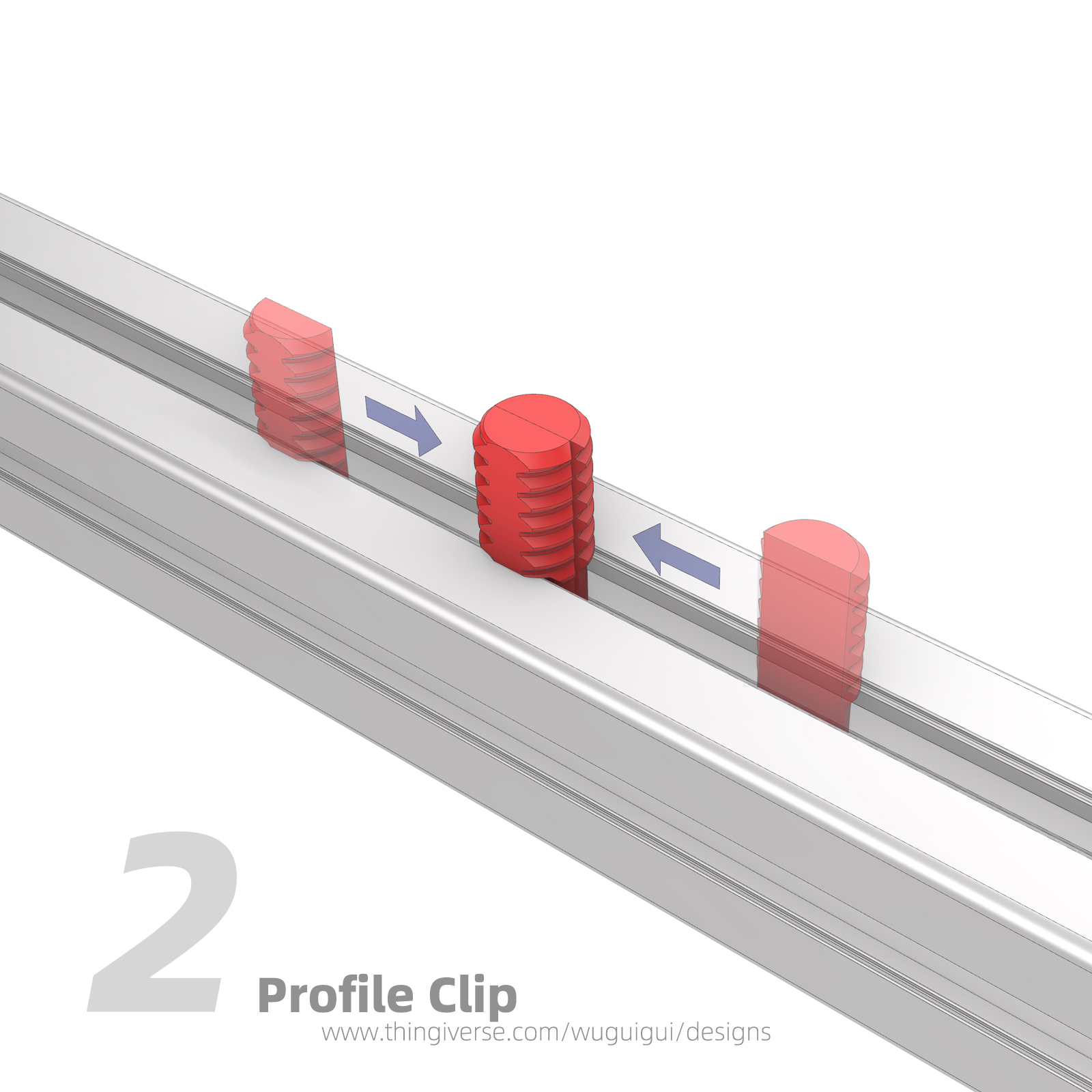 Profile Clip by wuguigui | Download free STL model | Printables.com