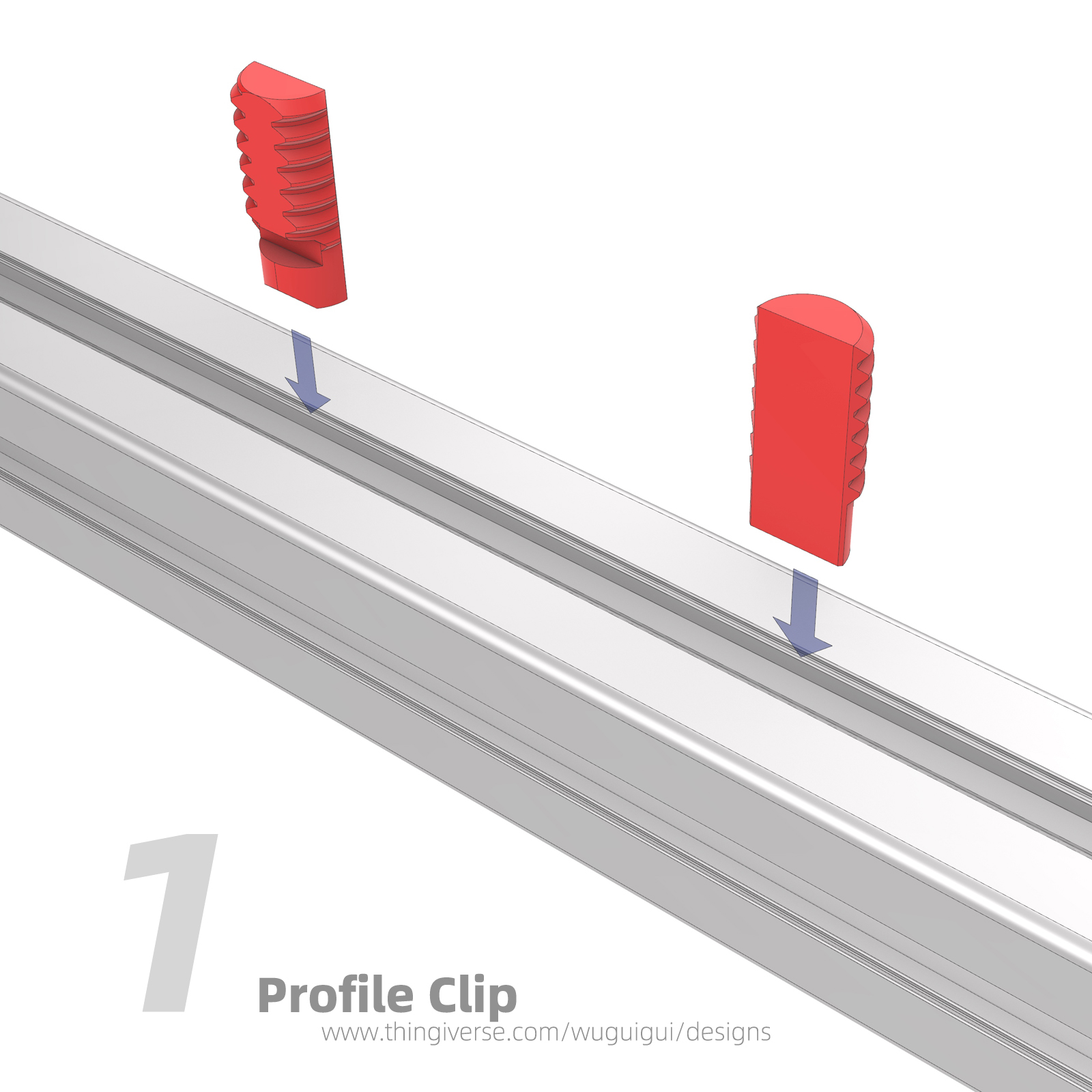 Profile Clip by wuguigui | Download free STL model | Printables.com