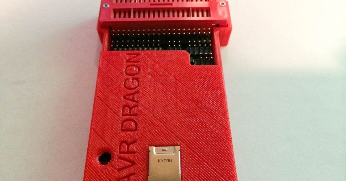 AVR Dragon Programmer Case by Hobbybotics | Download free STL model | Printables.com