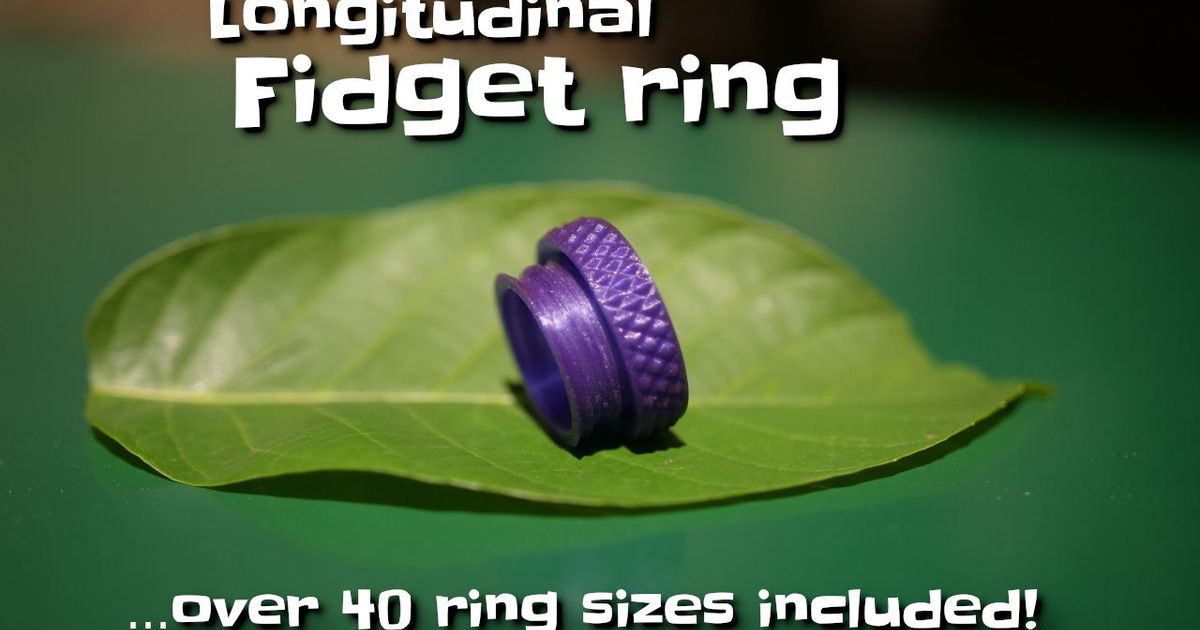 Longitudinal fidget ring by Makkuro | Download free STL model ...