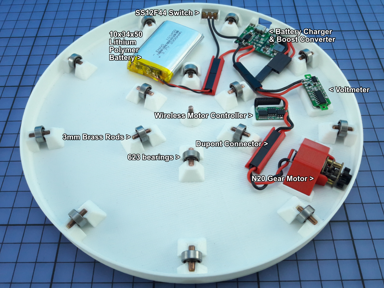 18\20cm Motorized Turntable by Volan | Download free STL model ...