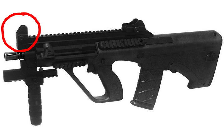 AUG Airsoft Flashlight holder by Br0ben0 | Download free STL model ...