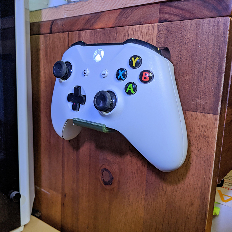Xbox One S X controller wall mount (for thicker battery pack) por ...