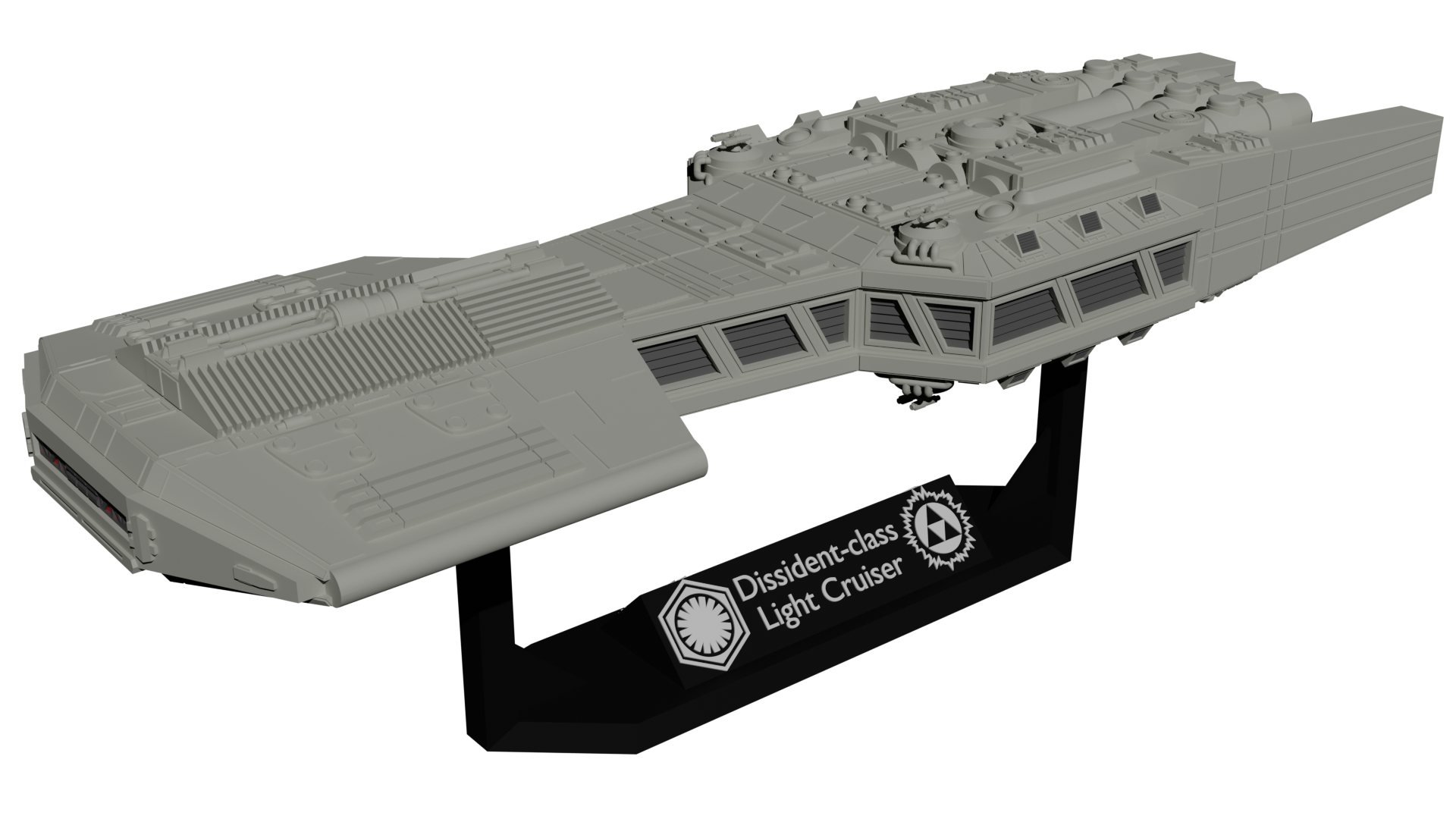 Star Wars First Order Light Cruiser by DanielAlex | Download free STL ...