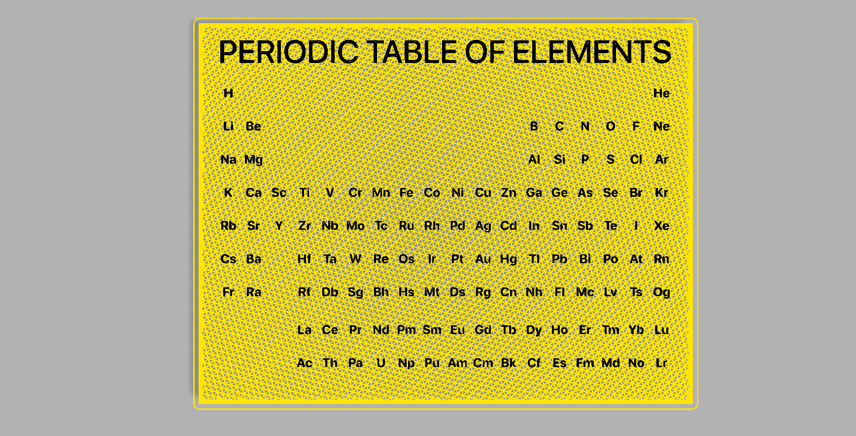 PTOE. PERIODIC TABLE OF ELEMENTS por Tom Anderson (The Real NEO ...