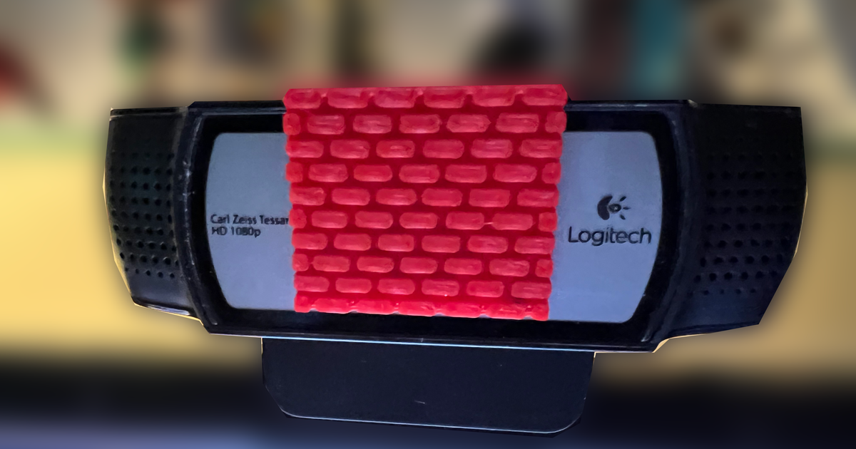 Brick Wall Webcam/Camera Cover by nightveil | Download free STL model ...