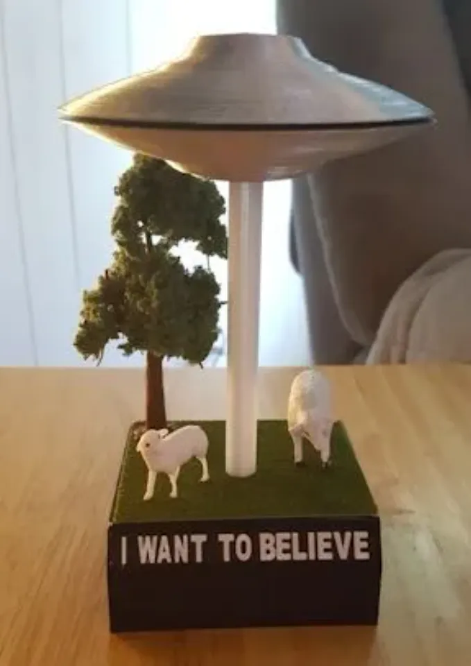 UFO - I Want To Believe by lowboydrvr | Download free STL model ...