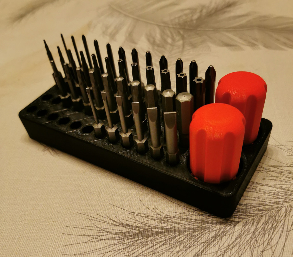 Hex bit handle and stand by blok82 | Download free STL model ...