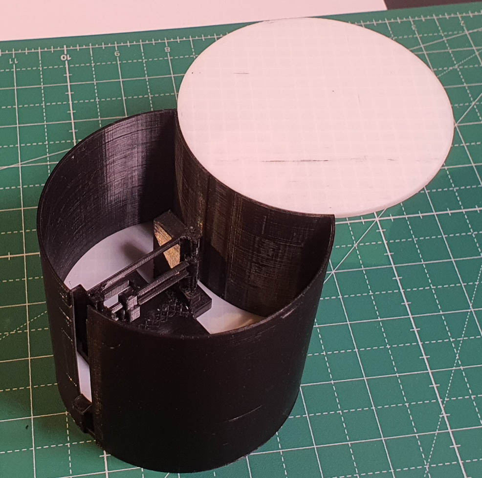 3D printed table with hidden 3D printer by mayat | Download free STL ...