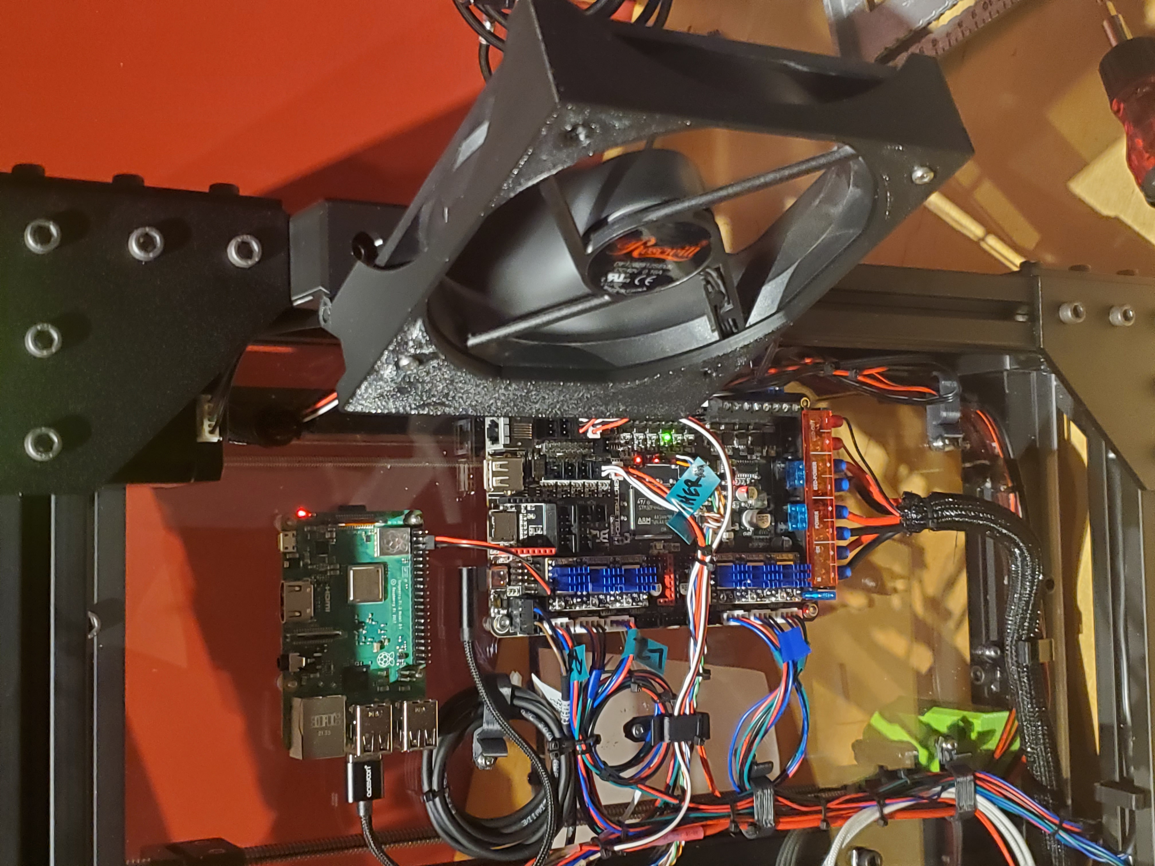 PiP 120mm Fan Housing for Rat Rig V-Core 3 Raspberry Pi/Stepper cooling ...