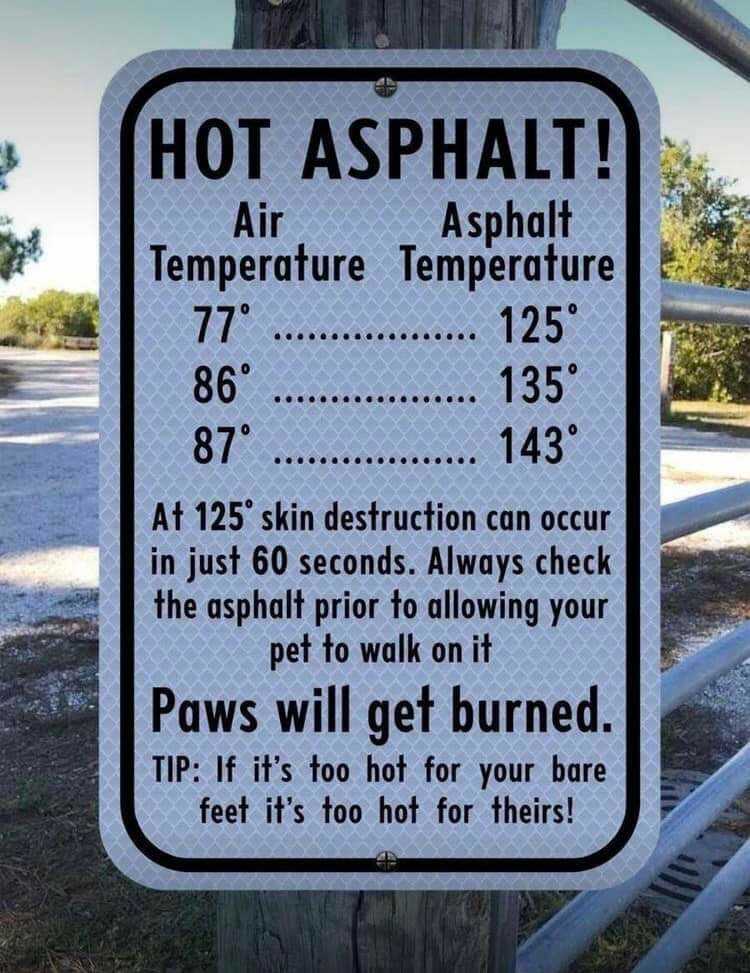 Hot Asphault Pet Paws Warning Sign by RagingRoosevelt | Download free ...
