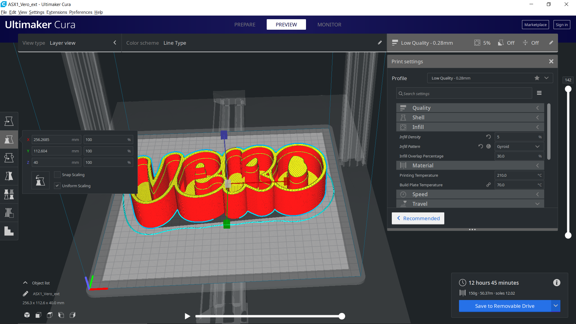 Letrero Led | Veronica by 3Dcua | Download free STL model | Printables.com