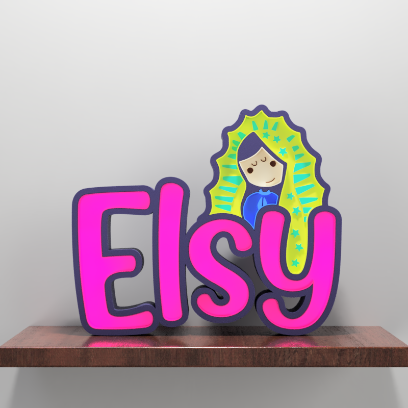 Letrero Led | Elsy by 3Dcua | Download free STL model | Printables.com