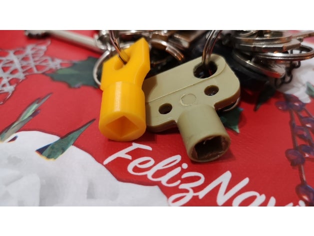 Square key by iz2rpn | Download free STL model | Printables.com