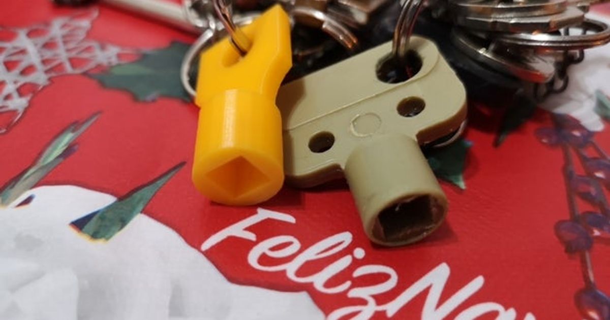 Square key by iz2rpn | Download free STL model | Printables.com