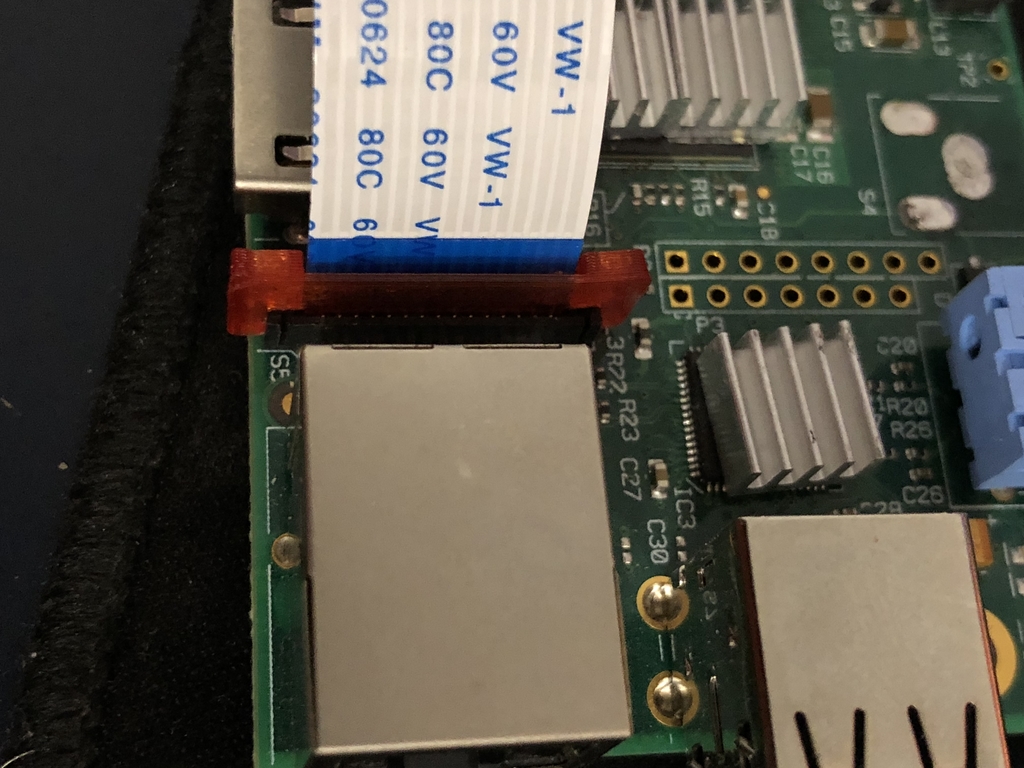 Raspberry Pi Ribbon Cable Replacement Clip by xChrismas | Download free ...