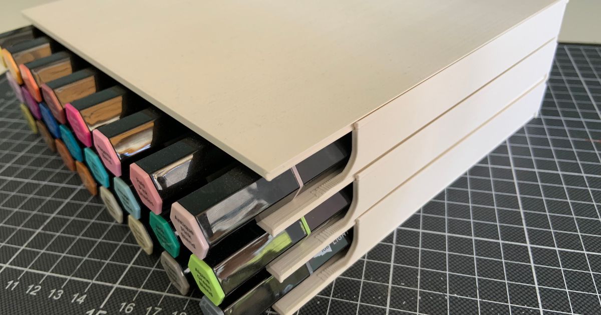 Spectrum Noir Triblend Marker stackable rack with lid by mindhead ...